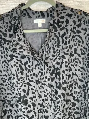 Jackets & Coats | Animal Print Utility Jacket | Poshmark
